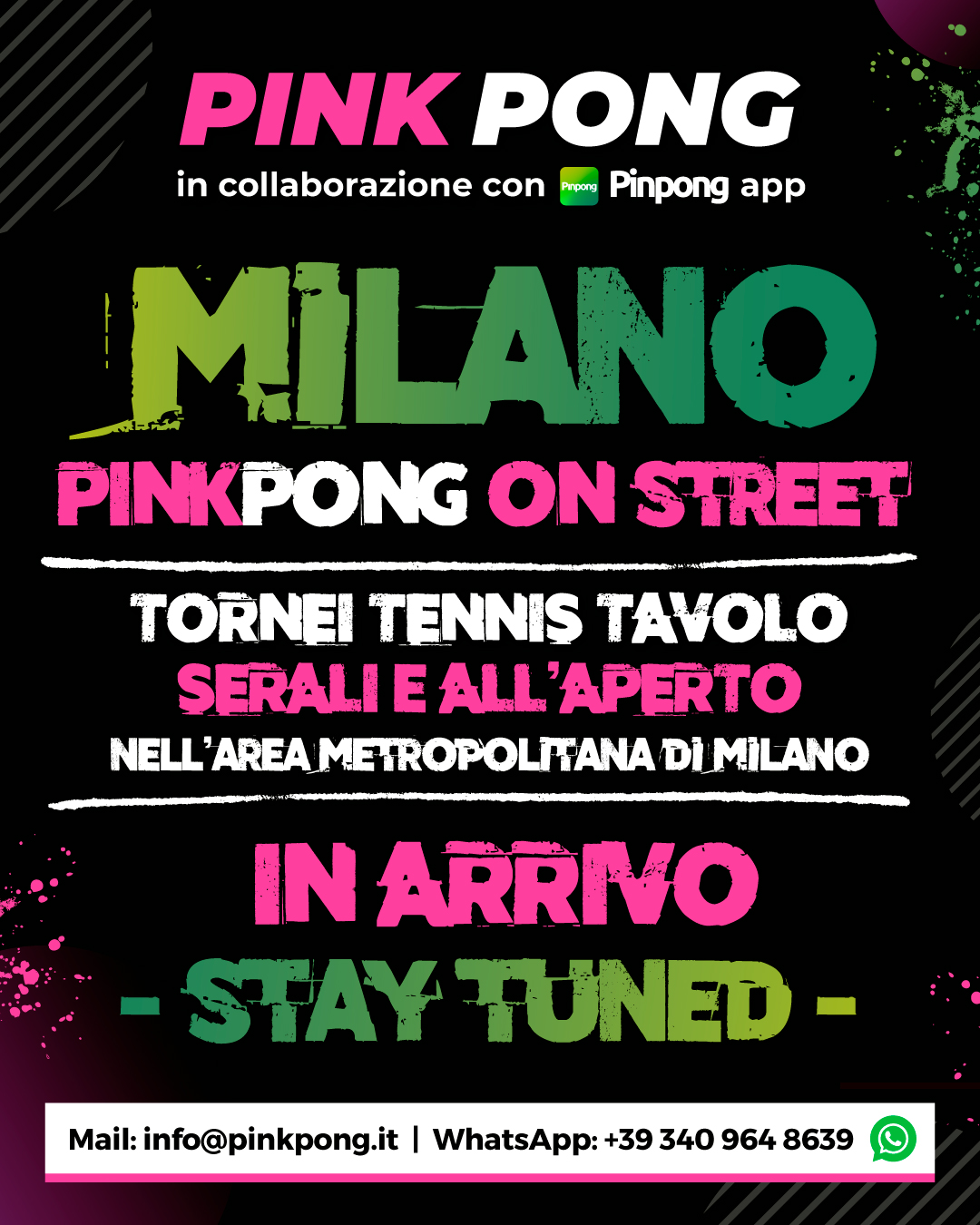 Pink Pong - Tornei & Eventi